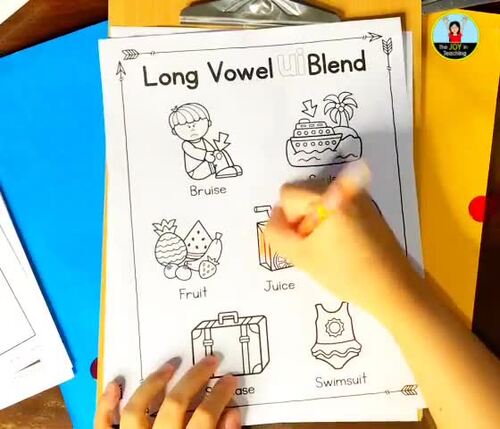 Long Vowel ui Worksheet by The Joy in Teaching | TPT