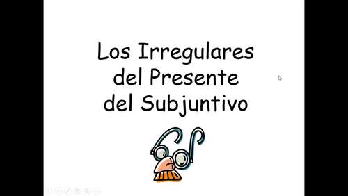 Spanish Irregular Present Subjunctive Video Bundle by Sr and Monsieur ...