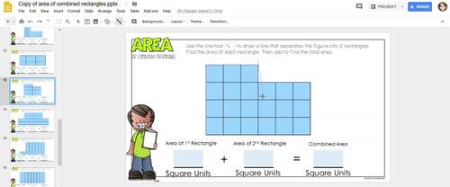 Area of Composite Figures & Irregular Shapes 3rd Grade Finding Area ...