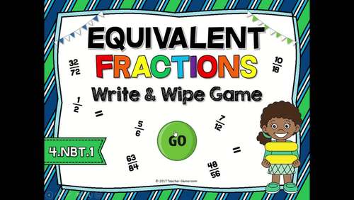 Equivalent Fractions Powerpoint Game | No Prep Digital Resources ...