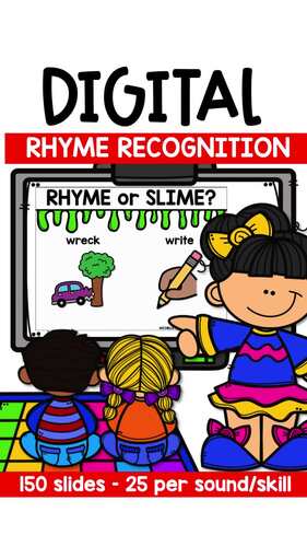 Digital Resource Rhyming Words Games Activities Slides Phonological ...