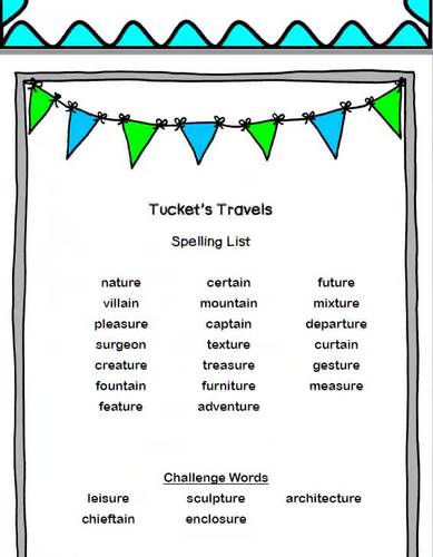 Journeys 5th Grade Unit 5 Lessons 21 - 25 Spelling Words Lists | TPT