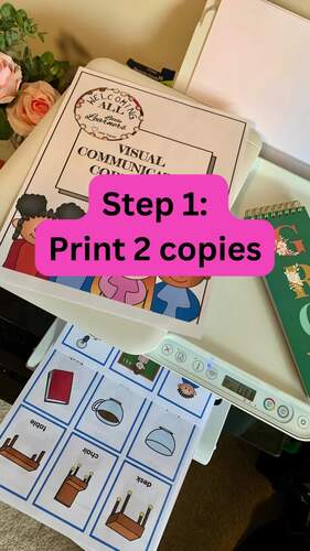 Non verbal, ELL Visual Communication CORE Book, Communication Board VERB