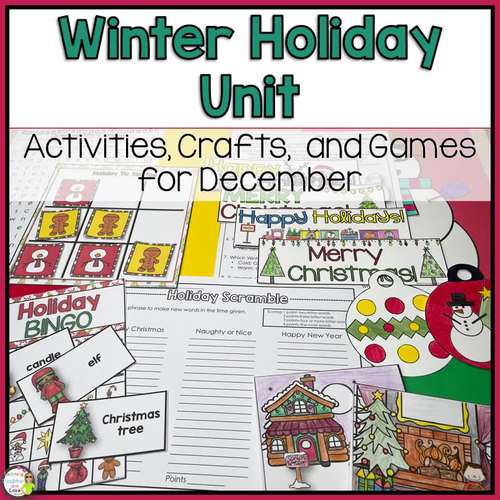 Winter Holidays Activities and Crafts by Learning Laughter and Love