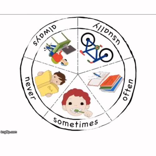 Adverbs of Frequency Spinner & Flashcards Activity Kit ~ VIPKid Level 3 ...