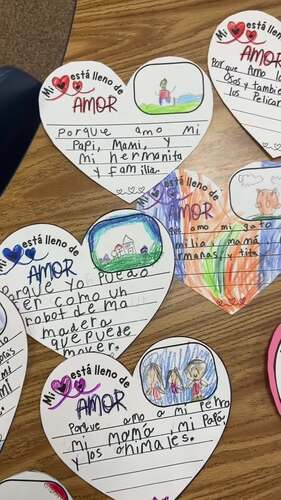 Banderines Día de San Valentín- Writing banners for February | TPT