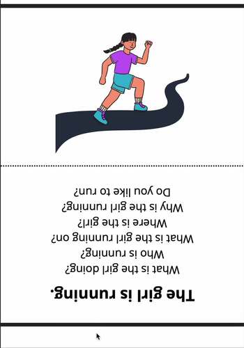 Action Verb Sentence Cards by Christine Diana | TPT