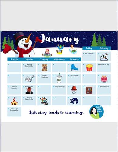 JANUARY Listening Vocabulary and Auditory Comprehension DHH Hearing Loss