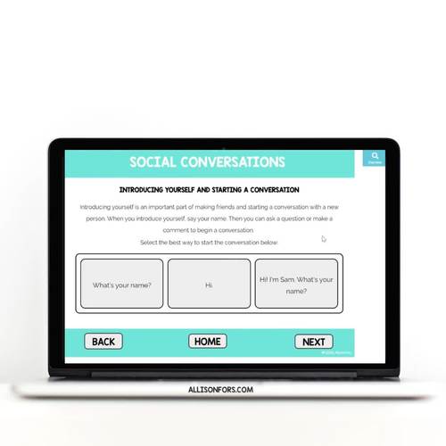School Themed Social Skills BOOM Cards Speech Therapy Digital Activities