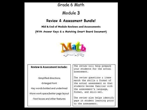Grade 6, Math Module 3 REVIEW & ASSESSMENT (PDFs, Microsoft Word ...