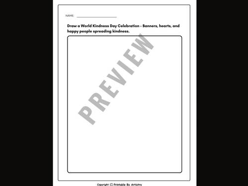 World Kindness Day Crafts | Kindness Coloring sheets & Writing Prompt ...