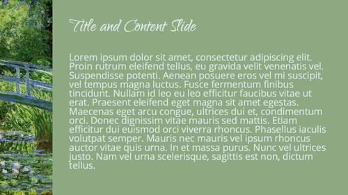 3 MONET Slides Themes - PowerPoint, Slides, Keynote by A Classical ...