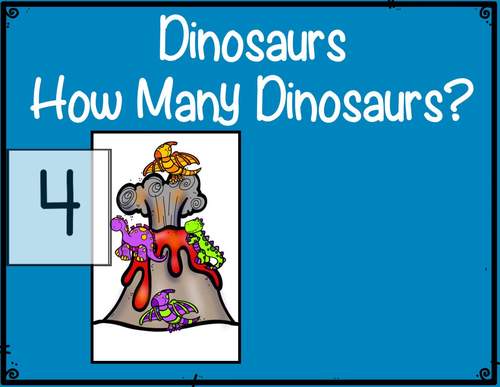 Dinosaurs Counting Games: How Many Dinosaurs? Numerals & Number Words