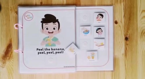 Interactive/Adapted book Yummy Yummy Fruits by WootWootFunLearning