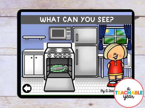 What Can You See? Kitchen | Powerpoint Game | Great for ESL Classes