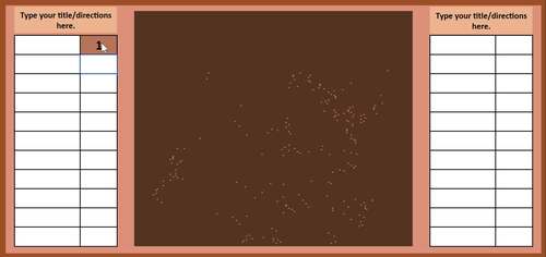 Mystery Digital EDITABLE LOW PREP - Ginger Kitten PIXEL ART Reveal Template