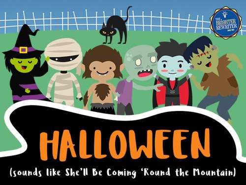 Halloween Activity - October Brain Break - Song Lyrics PowerPoint ...