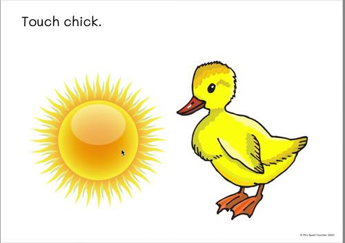 Receptive Language Spring Field of 2 to errorless #10 by Mrs Sped Teacher