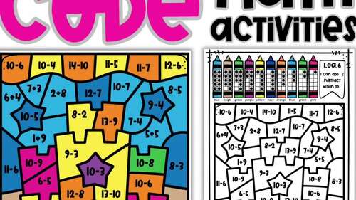 1st Grade Summer Themed Math Activities | Subitizing + Add + Subtract ...