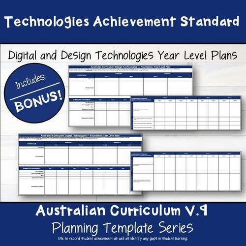 V9 Australian Curriculum TECHNOLOGIES ACHIEVEMENT STANDARD CHECKLIST ...