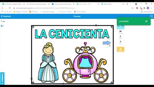 BOOM CARDS: Cuento LA CENICIENTA | Lectura | Reading Comprehension in ...