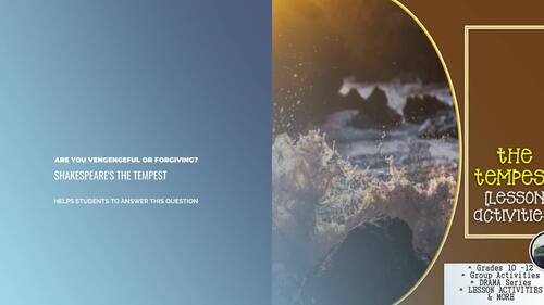 THE TEMPEST [LESSON ACTIVITIES] by The Angry Teacher Store | TPT