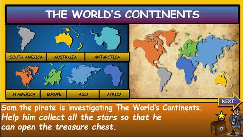 World's Continents Unit Bundle: Presentation | Drag & Drop | Puzzles ...