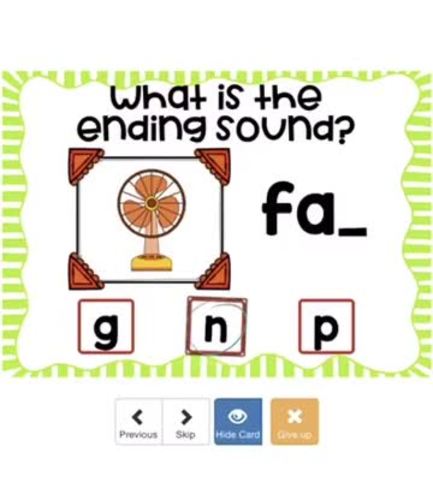 Boom Cards - Ending Sounds Identification by To Teach A Mockingbird