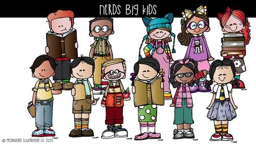 Nerds clip art, Big Kids clip art, Teenager clip art COMBO PACK | TPT