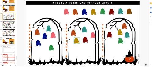 Halloween Review Game Template Ghosts In The Graveyard Fun Test Prep ...