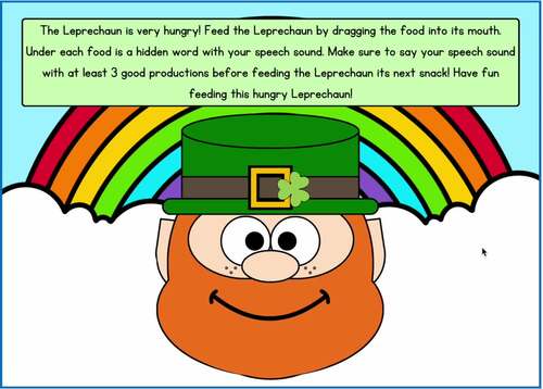 Feed the Leprechaun St. Patrick's Day Articulation Boom Cards by Gab ...