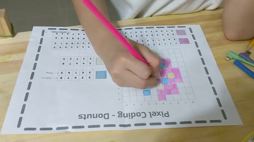 Pixel Coding [Sweets] - Follow Coordinate information to code your painting