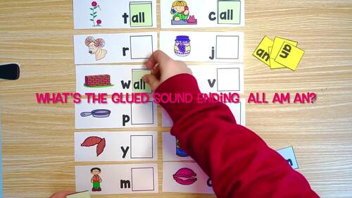 Glued Sounds all am an Worksheets Phonics Games Sorting Activities