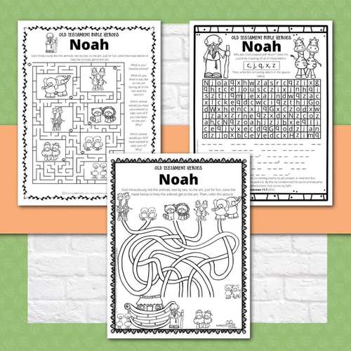 Noah's Ark Bible Lesson Pack for Preschool through 6th Grade | TPT