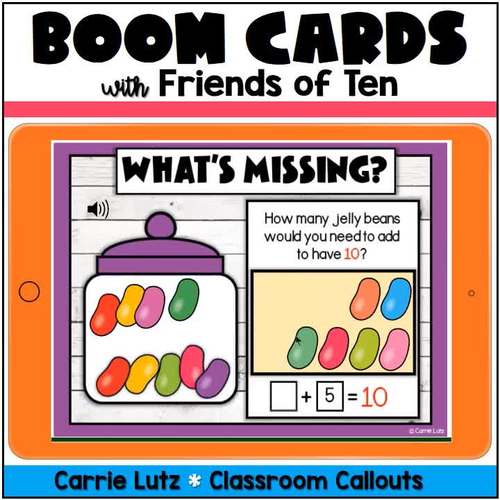 Addition & Subtraction: Make a Ten – Boom Cards | TPT