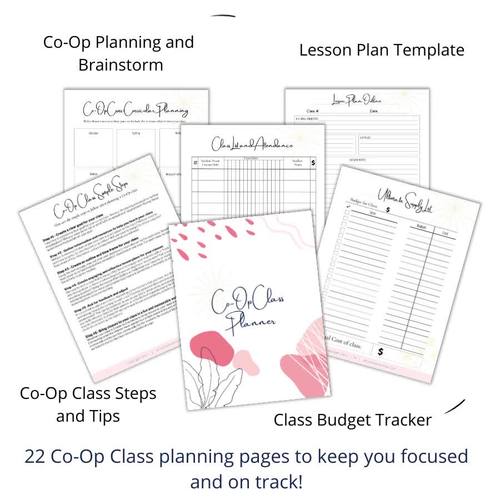 Homeschool Co-Op Class Planner - Enrichment Class Planner by A Creative ...