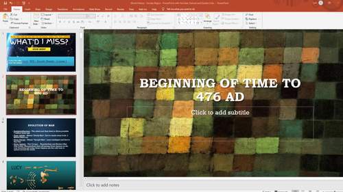World History - Society Begins - PowerPoint with YouTube, Kahoot ...