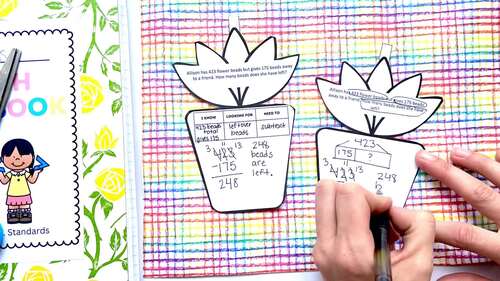 3rd Grade Spring Florida BEST Math Standards Word Problems Easter Craft ...