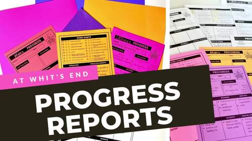 Parent Teacher Conference Forms - Progress Reports - Digital and Editable