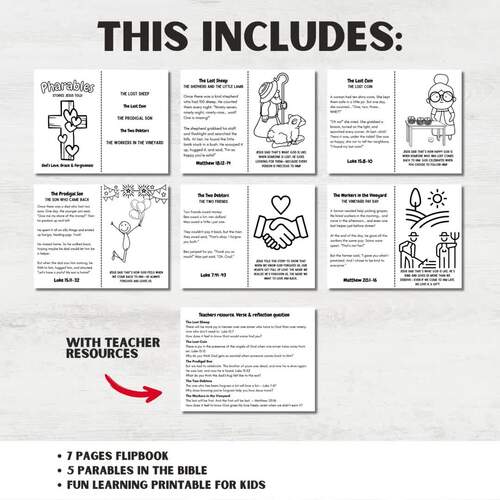 5 Bible Parables for Kids, Printable Activities & Lessons for Sunday School