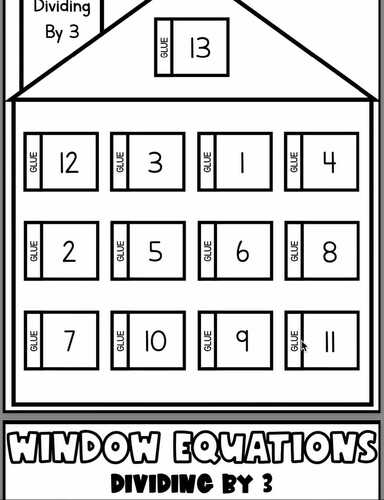 Division Facts Division Houses Activities Dividing By 1-12 | TPT