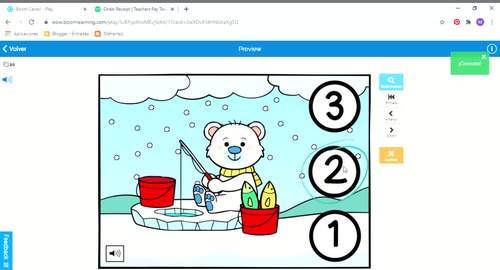 BOOM CARDS WINTER: Games for COUNTING NUMBERS 1-10 -Distance Learning
