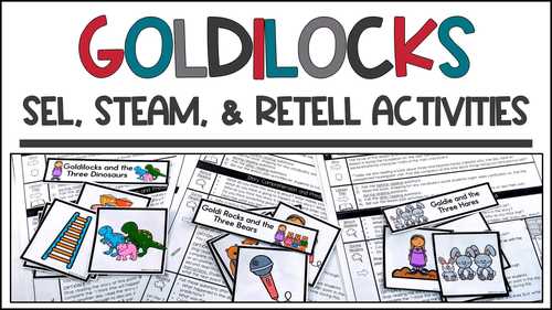 Goldilocks and the Three Bears Sequencing and Story Retell for Fairy Tales