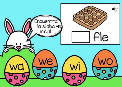 BOOM Cards Sílabas iniciales con la letra w- wa, we, wi, wo, wu | TpT