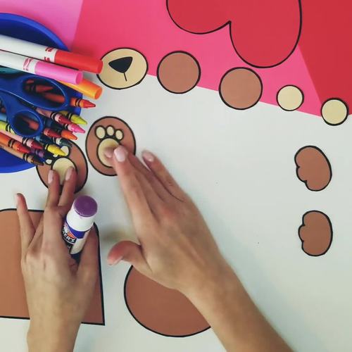 Teddy Bear Valentines Day Craft | Valentines Day Gift for Parents