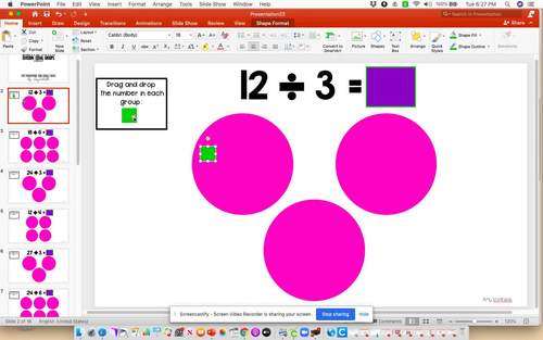 Digital Math: Division Equal Groups by Amy VonKahle | TPT