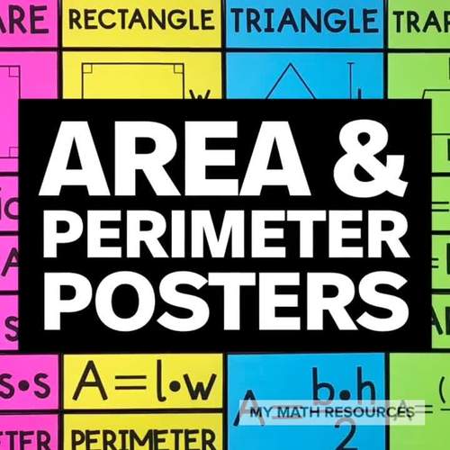 Area & Perimeter of Polygons Poster - Math Classroom Decor by Amy Harrison