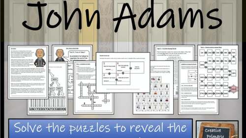 John Adams Escape Room Activity by Creative Primary Literacy | TPT