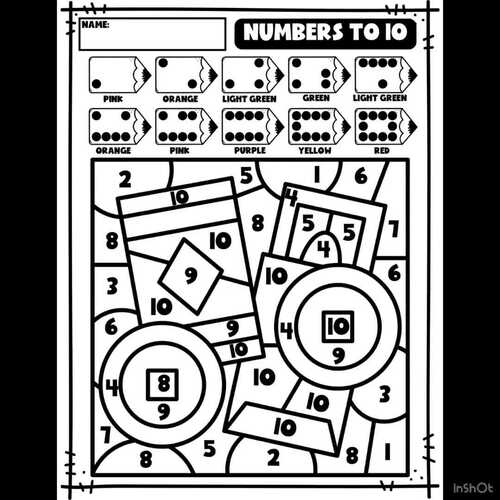 Chinese New Year Subitizing to 10 Math Coloring Pages: Count & Color ...