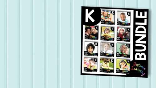 Kindergarten Daily Review BUNDLE - Independent Worksheets Homeschool